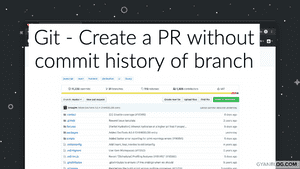 Git - How to create a Pull Request with no history of commits | GyanBlog