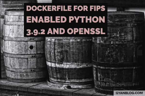 Dockerfile for building Python 3.9.2 and Openssl for FIPS | GyanBlog