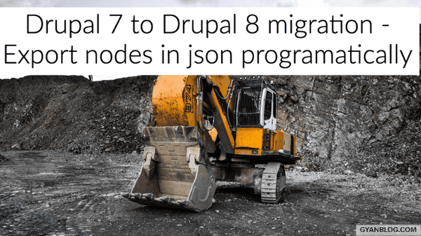 Drupal 7 Code For Exporting All Your Content Nodes In Json Files