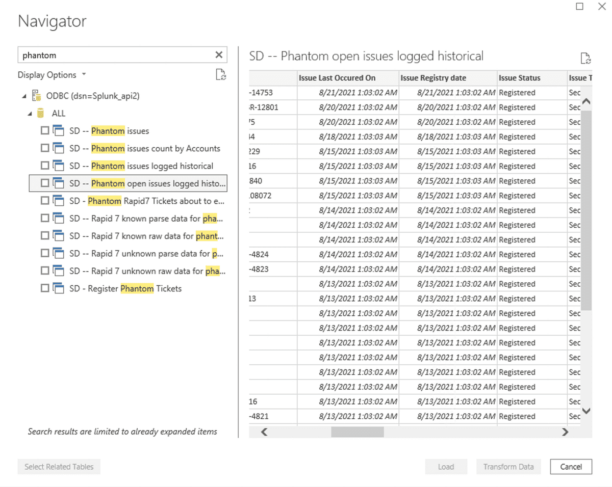 Power BI - How to Connect to Splunk live connection with odbc Splunk ...