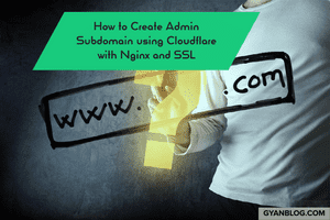 How To Create Admin Subdomain In Cloudflare with Nginx Proxy using Docker with SSL | GyanBlog