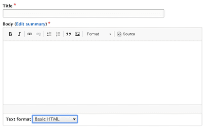 Drupal 8 - How to hide help link About text formats and text format ...
