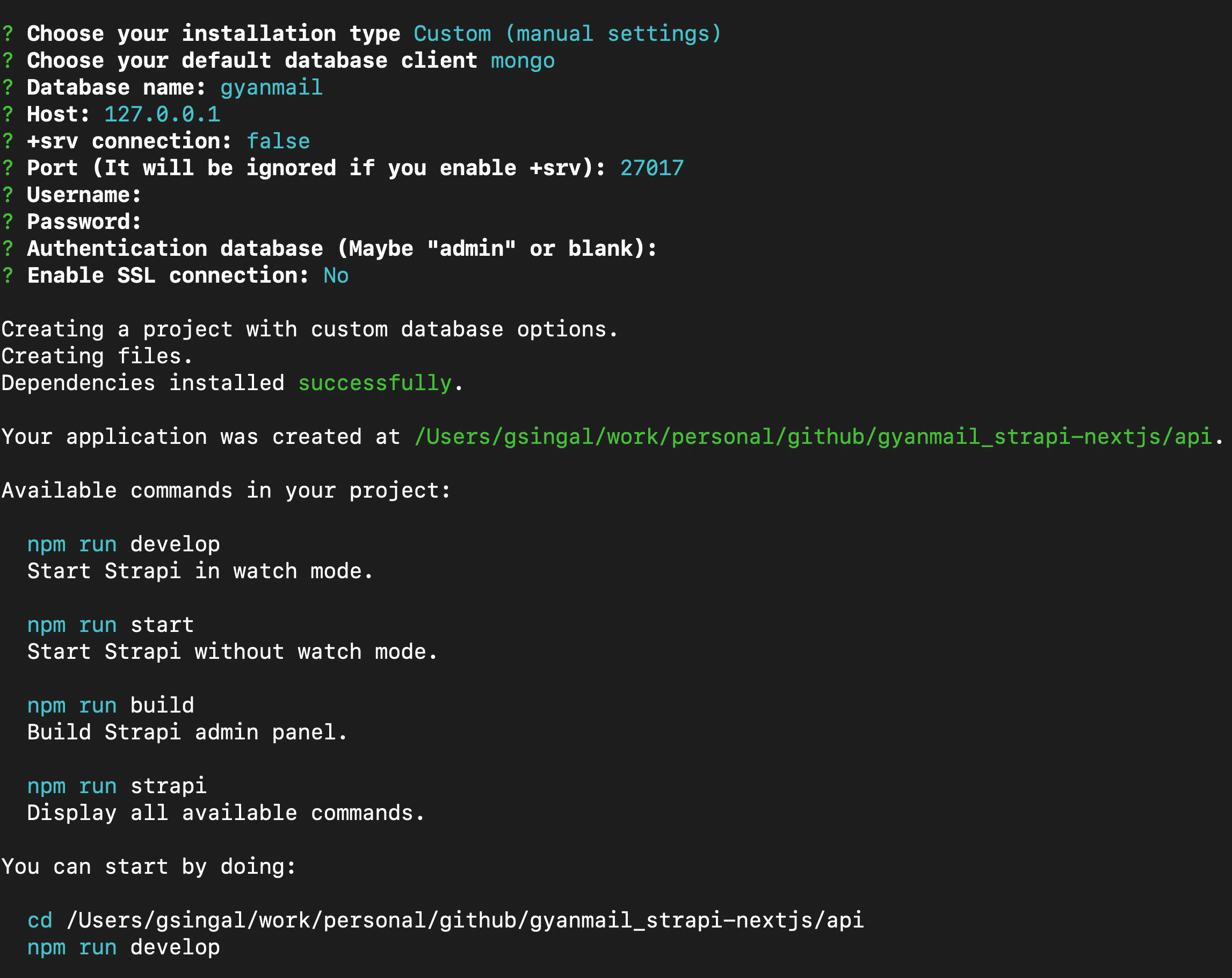 Tutorial How To Setup Strapi Backend With Mongodb Gyanblog