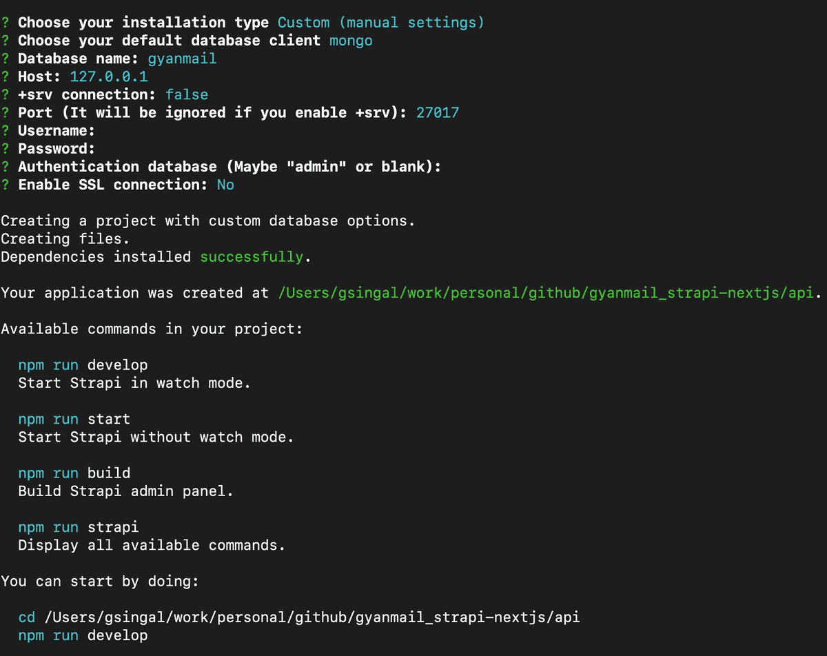 Tutorial - How to Setup Strapi Backend with Mongodb | GyanBlog Tutorial - How to Setup Strapi Backend with Mongodb | GyanBlog