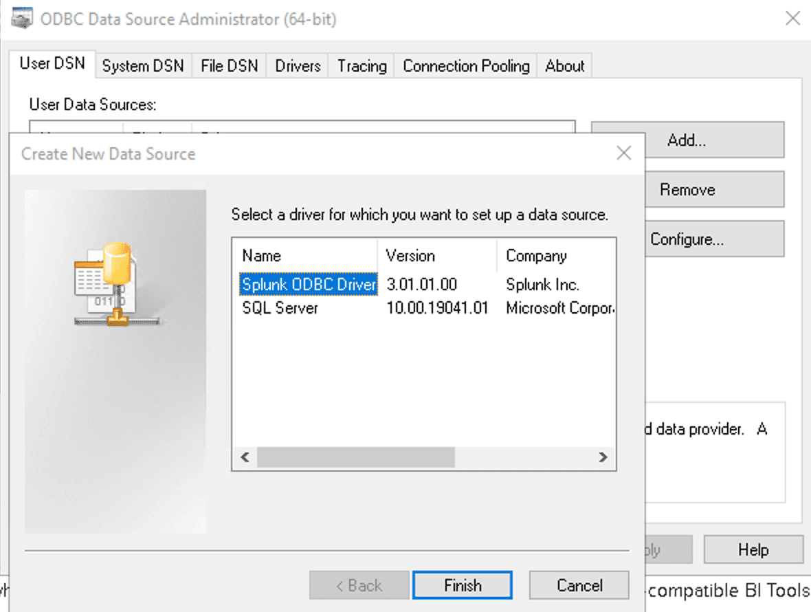 Power BI - How to Connect to Splunk live connection with odbc Splunk ...