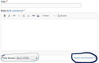 Drupal 8 - How to hide help link About text formats and text format guidelines | GyanBlog